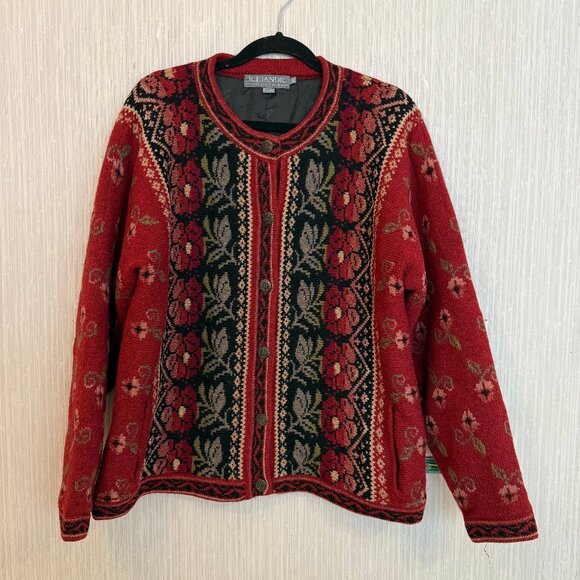 Icelandic Designs | Sweaters | Gorgeous Icelandic Design Sweater Jacket ...